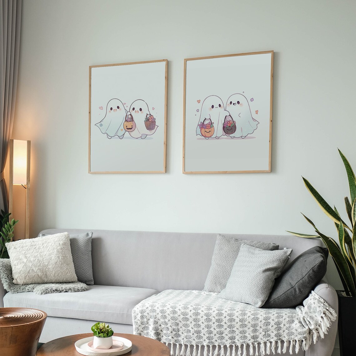 Spooky Cute Chibi Ghosts 27 Png's Clipart Commercial - Etsy