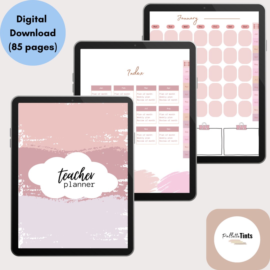Teacher Digital Planner Printable Planner Lesson Planner - Etsy