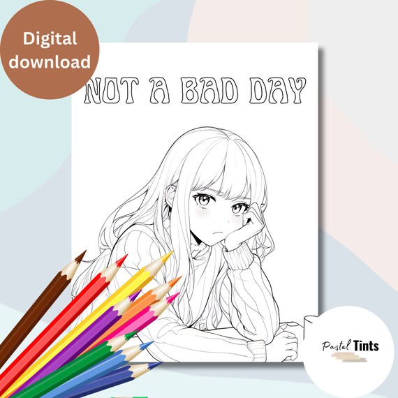 Anime Girl Thinking Drawing