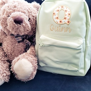 Personalised Toddler Backpack, Embroidered Initial and Name, Small Mini ...