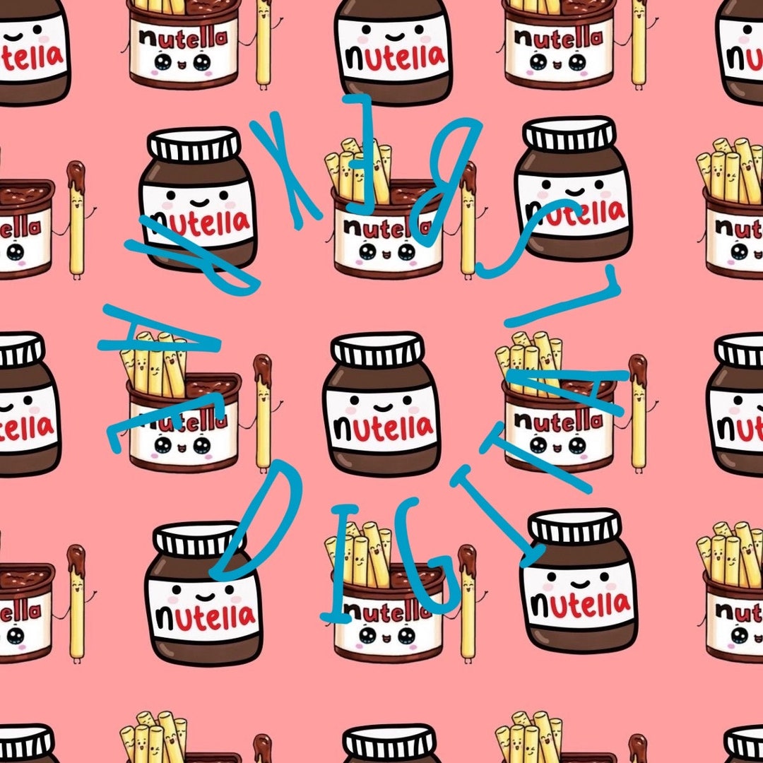 Pink Nutella Seamless Pattern Digital Download - Etsy