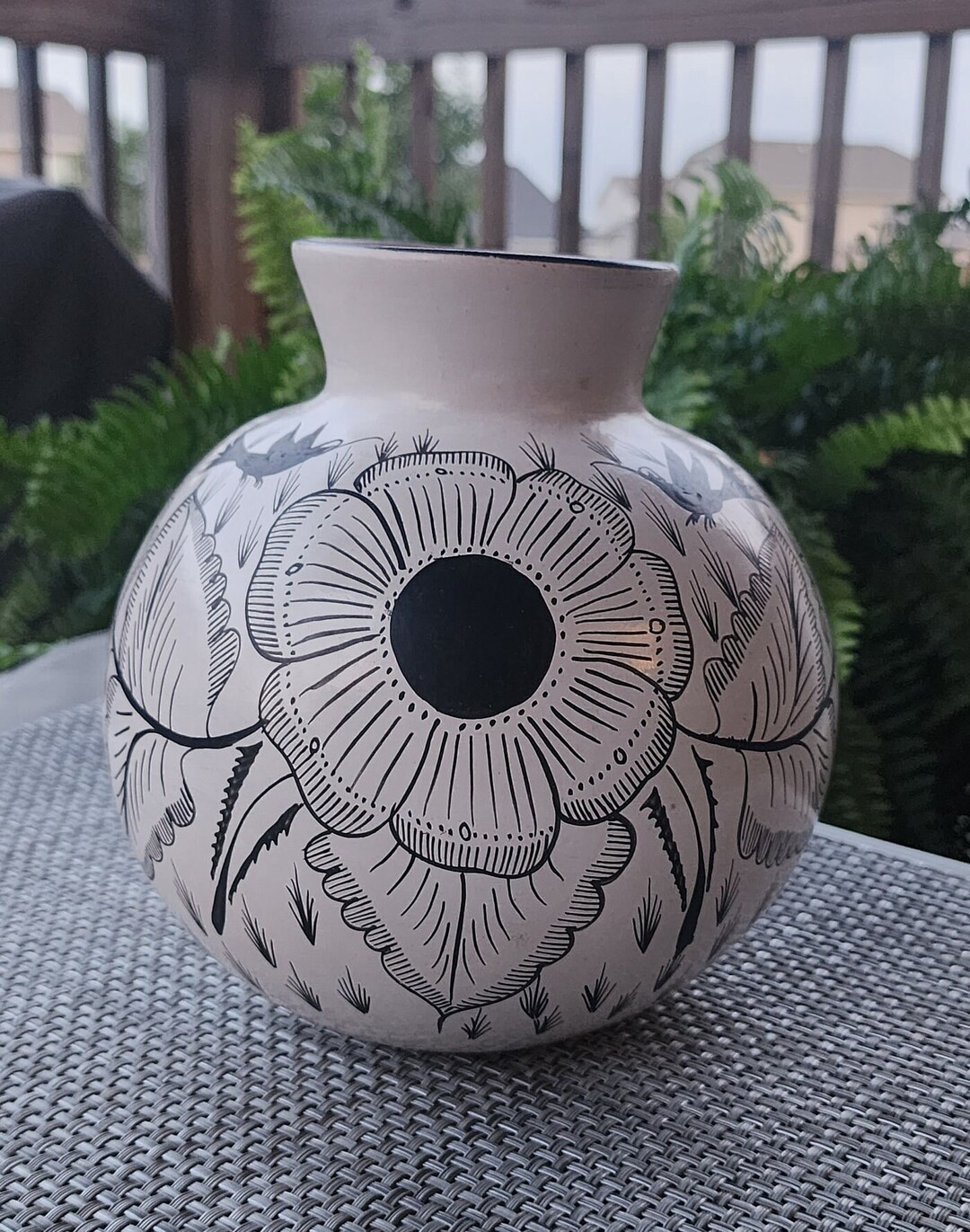 Decorative Hand Made Vase Handpainted - Etsy