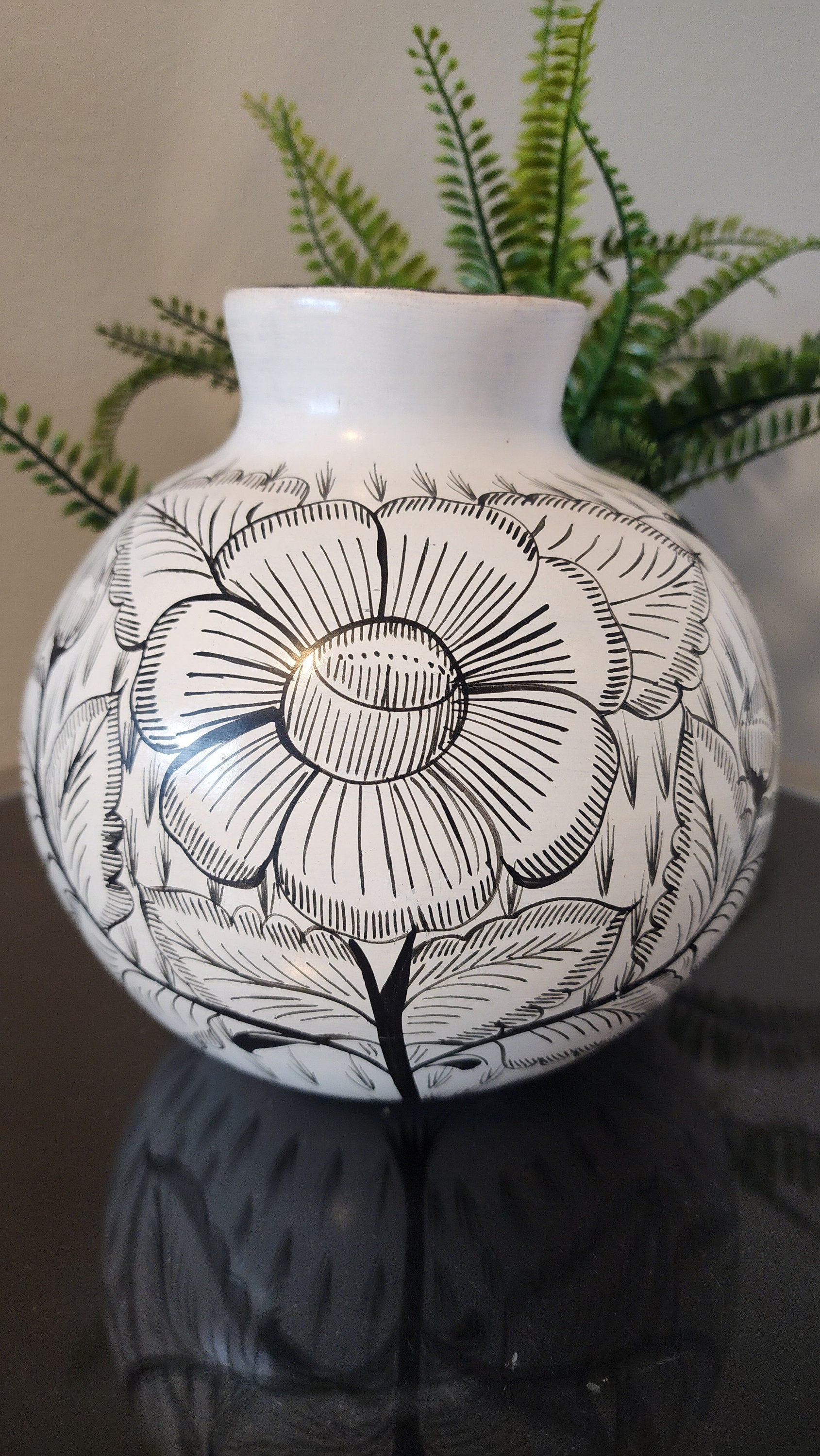 Decorative Hand Made Vase Handpainted - Etsy