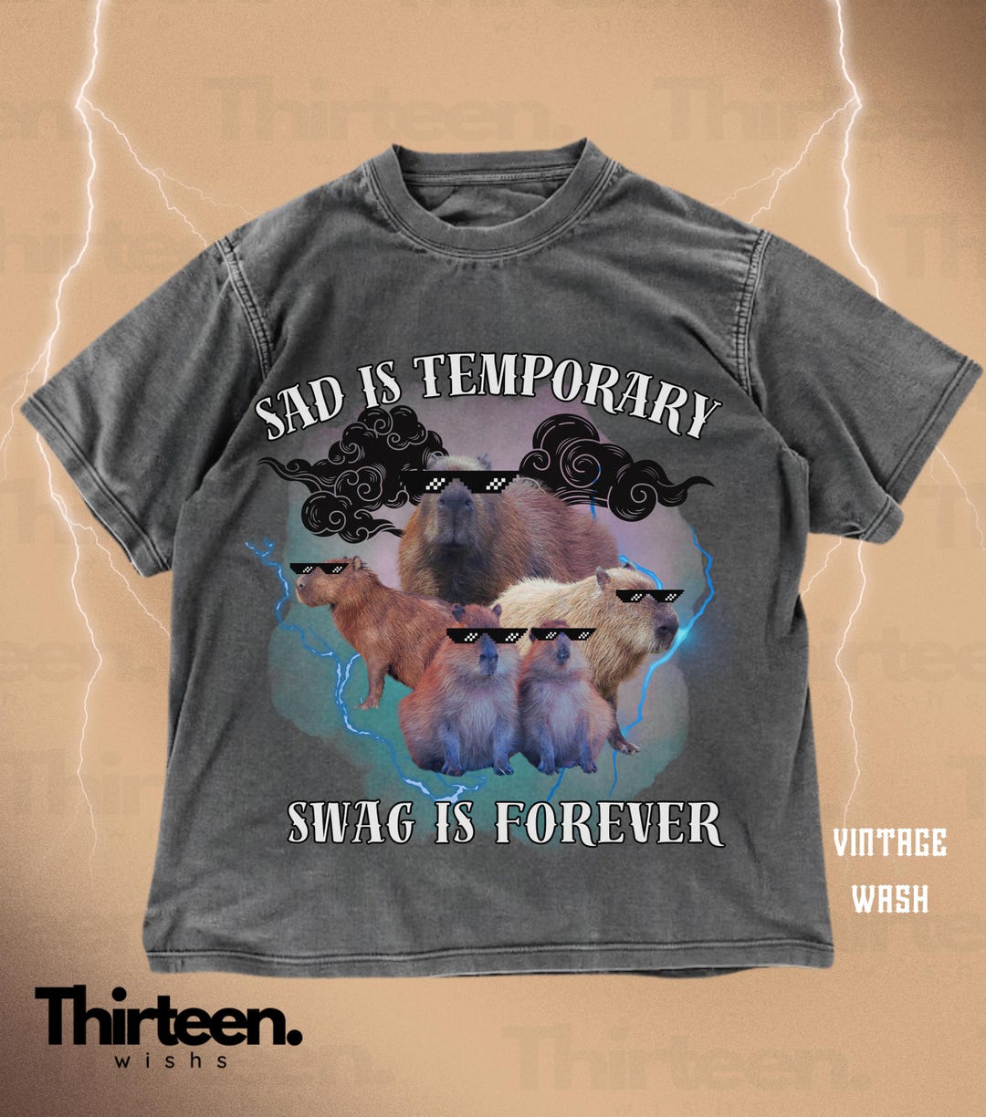 Sad is Temporary Swag is Forever Vintage 90s T-shirt, Retro 90s ...