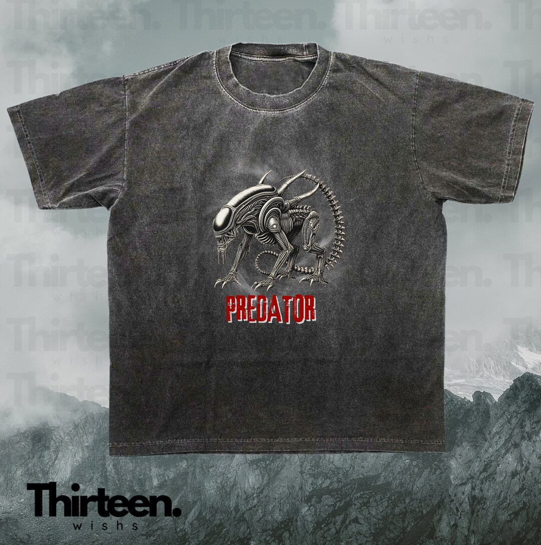 Xenomorph Vintage T Shirt Aliens Cartoon Grhapic for Gifts Lovers Avp ...