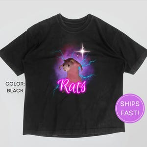 Cartoon Ratz Mouse Retro Graphic T-shirts, Vintage Summer Kawaii Tshirt ...