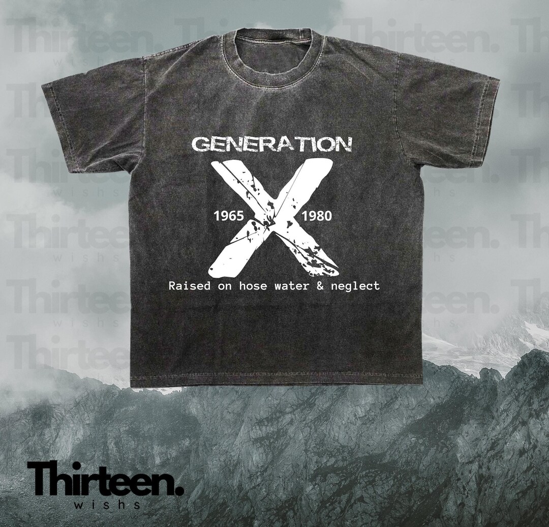 Comfort Colors® Gen X Colors Tshirt Generation X T-shirt Gen X Tshirt ...