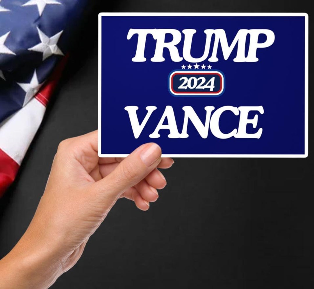 Trump Vance 2024 Vehicle Decal, Pro-trump Election Design, MAGA Vinyl ...
