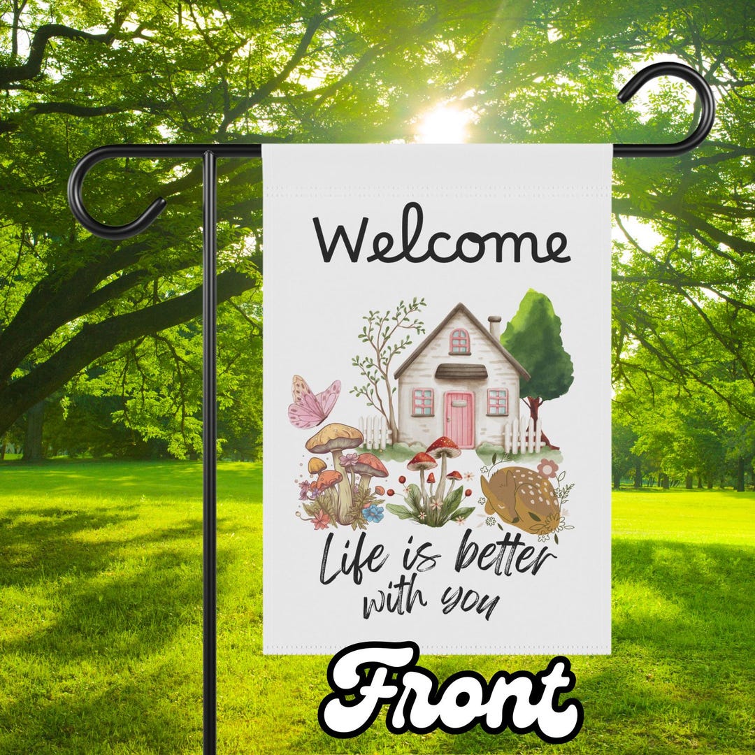 Cottagecore Garden Sign Banner, Outdoor Flag Garden, Yard Decoration ...