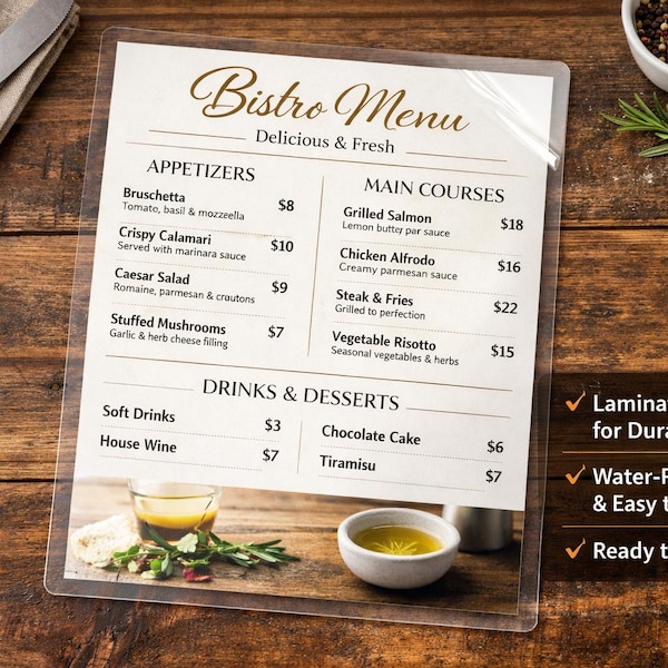 Laminated Signs - Etsy