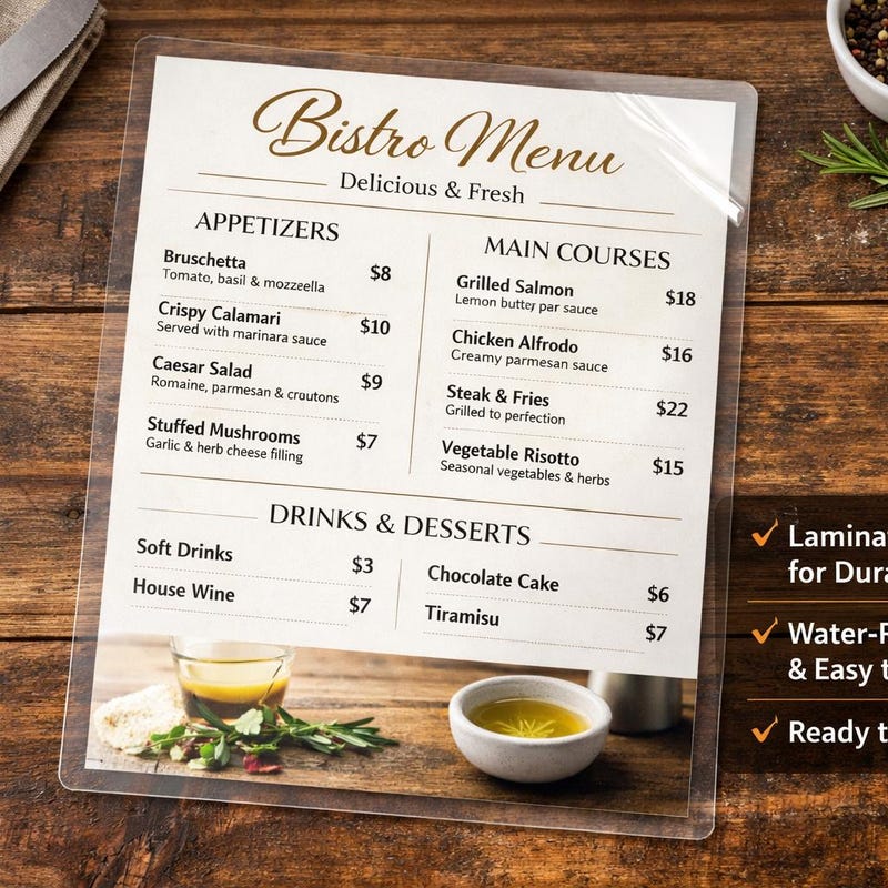 Laminated Signs - Etsy