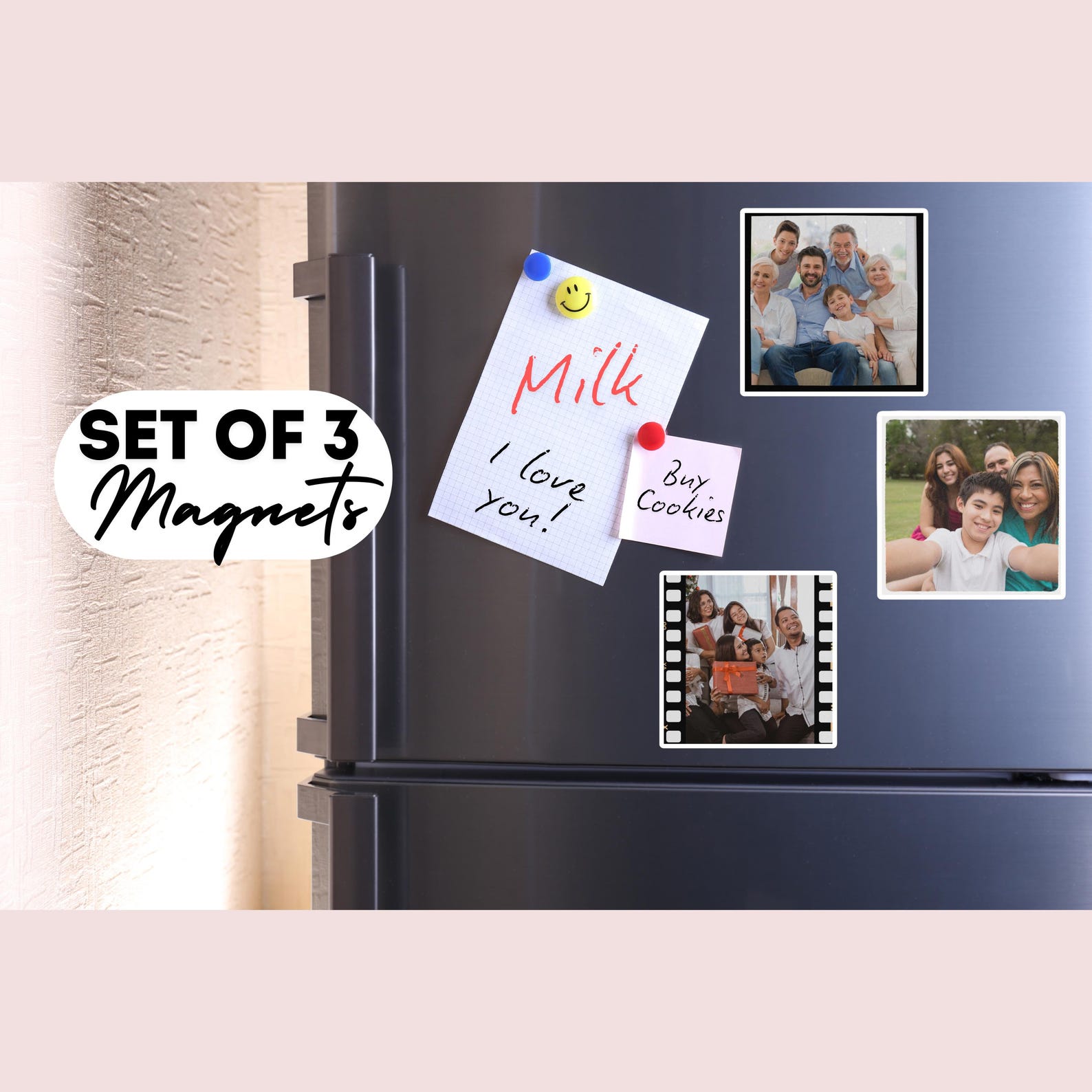 Personalized Photo Magnets, Custom Picture Fridge Magnets, Refrigerator ...