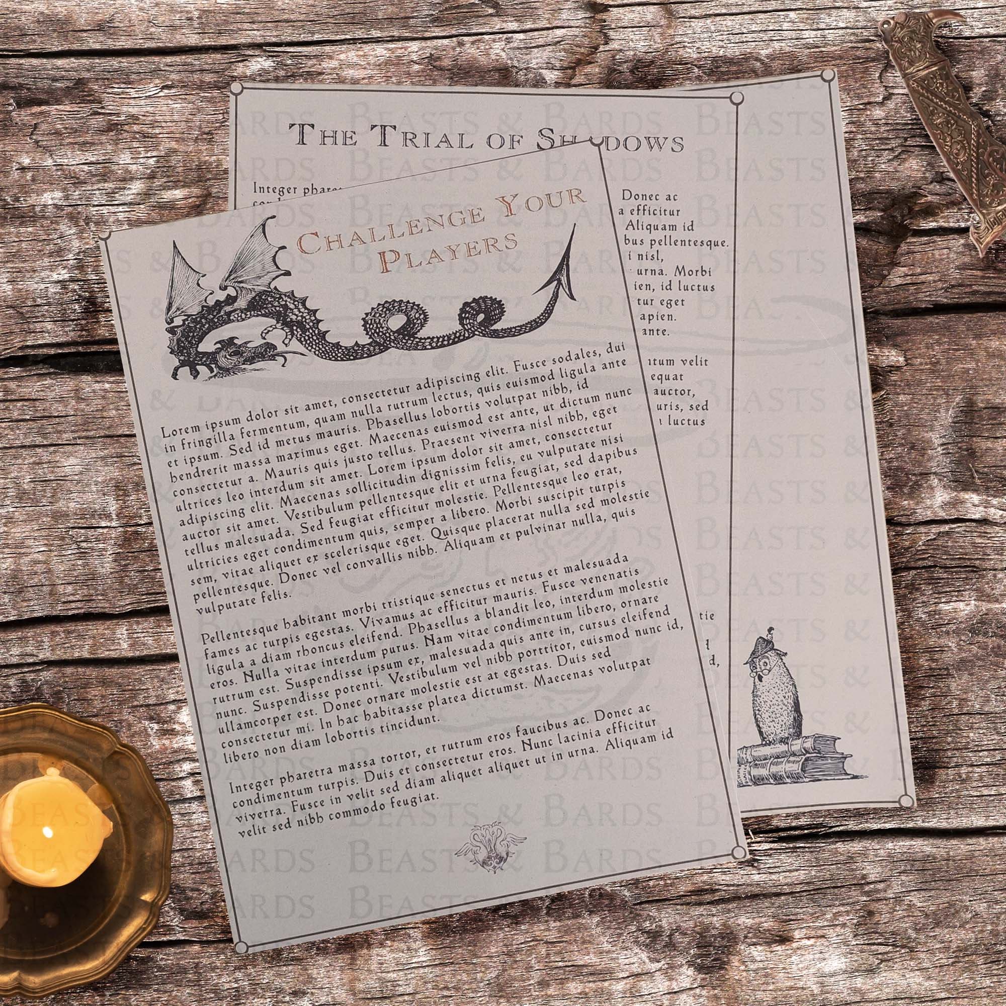 Story Seed Echoes of Fate Immersive D&D Adventure PDF Story, Monster ...