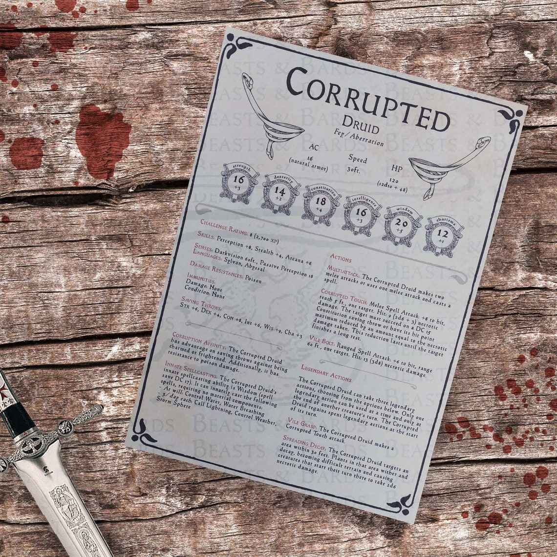 Frostwing Wyvern Homebrew RPG Monster PDF Includes Crafted Monster ...