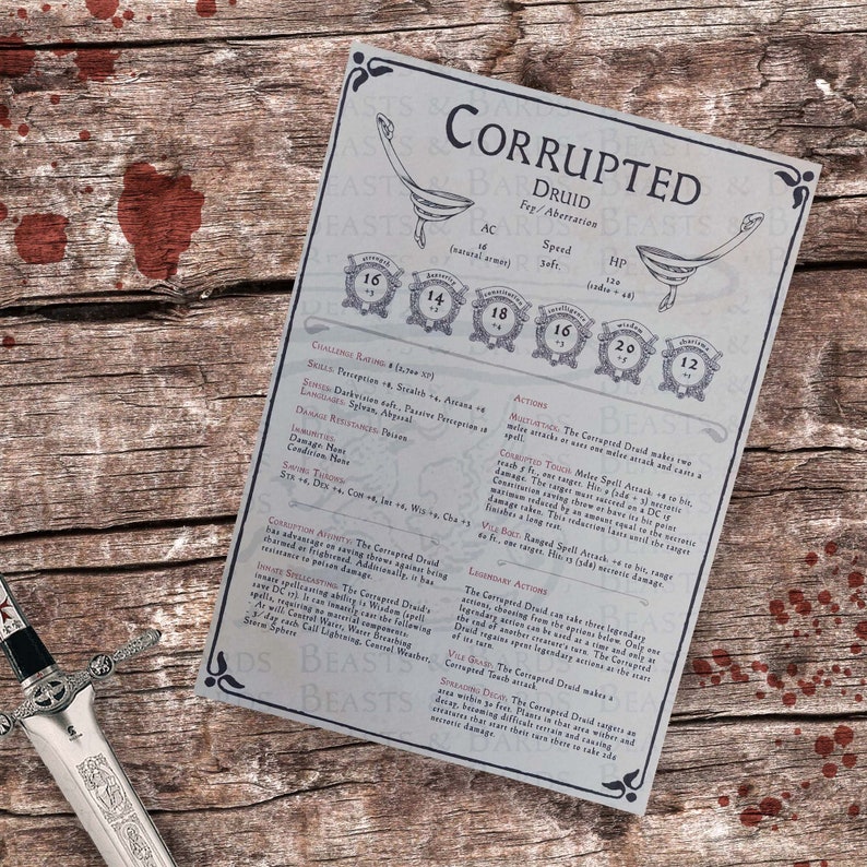 Maelstrom Serpent | Homebrew RPG Monster PDF - Includes Crafted Monster ...