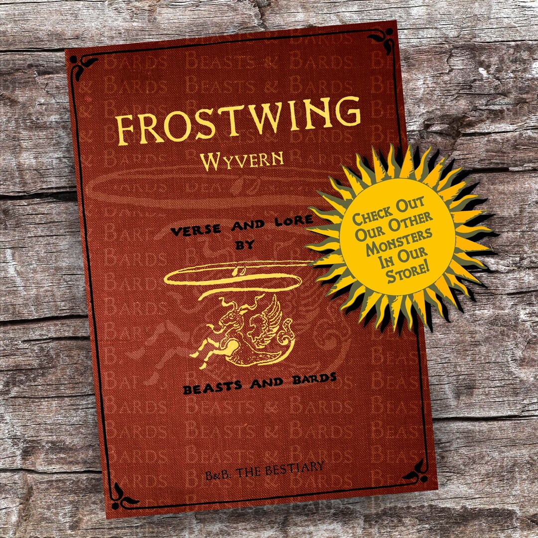 Frostwing Wyvern | Homebrew RPG Monster PDF - Includes Crafted Monster ...