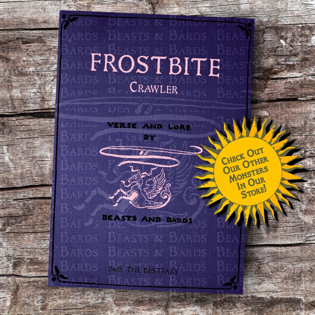 Frostbite Crawler Homebrew RPG Monster PDF Includes Crafted Monster Origin Story and Stats RPG ...