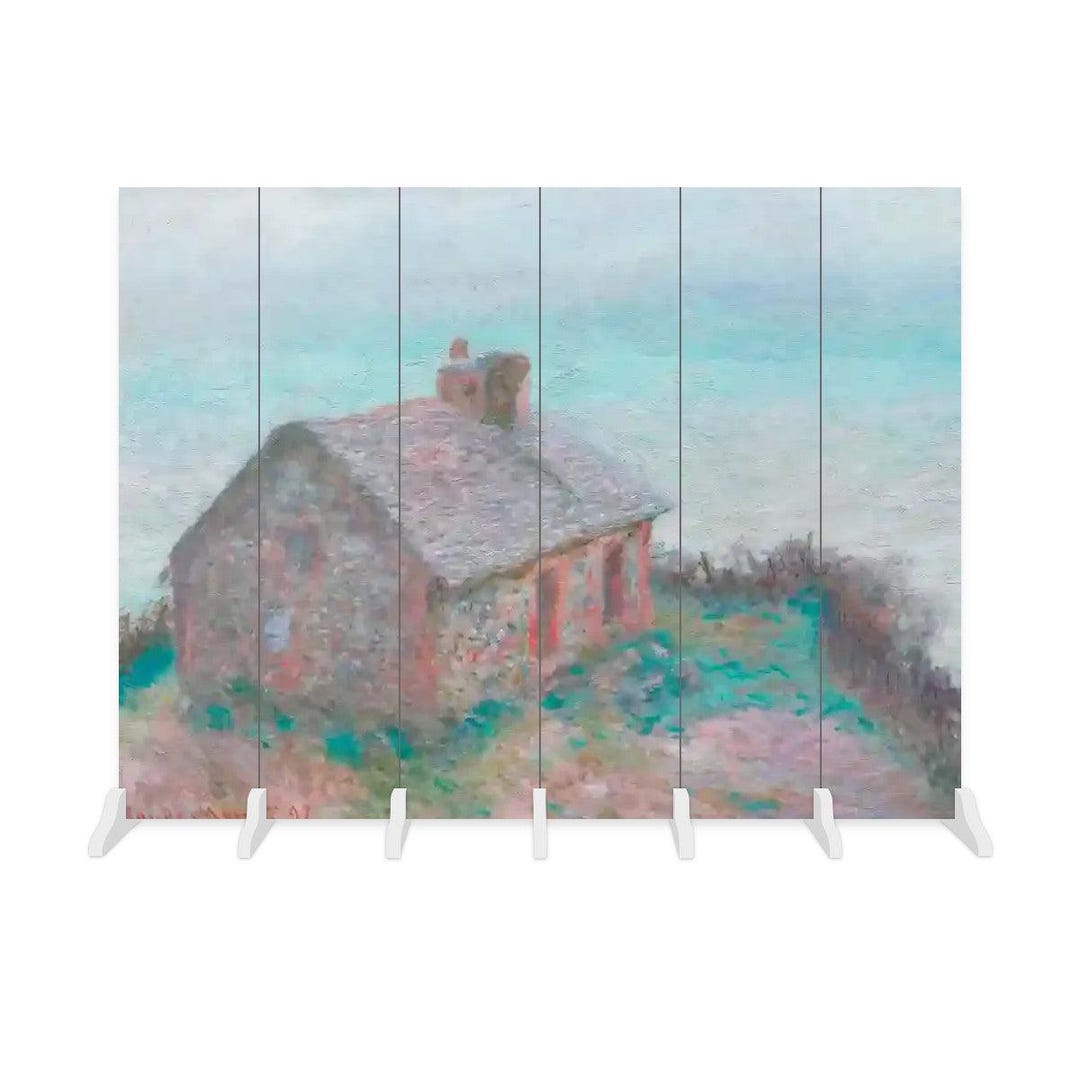 6 Panel Room Divider Folding Screen Fine Art / Monet / the Customs ...
