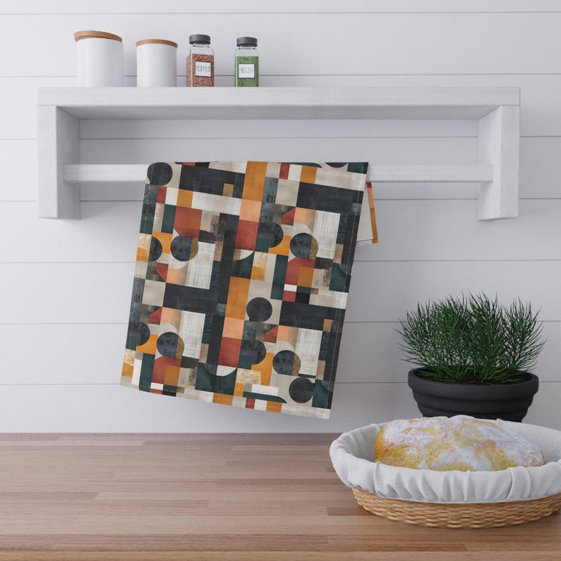 Geometric Hand Towel - Etsy