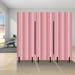 3 Panel Sound-absorbing Room Divider / Sketchy Stripes Dragonfruit Pink ...