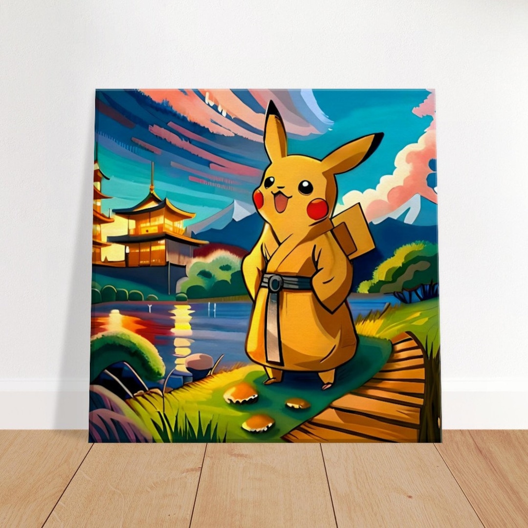 Pokemon Art Pikachu Print, Canvas Print, Original Design 'there Are ...