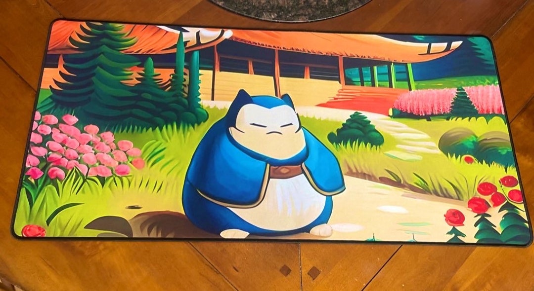 Pokemon Playmat Snorlax, Premium Grade 100% Polyester, Original Design ...
