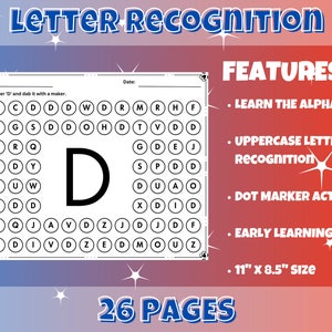 Alphabet Dab It Worksheet for Preschooler Uppercase Letter Recognition ...