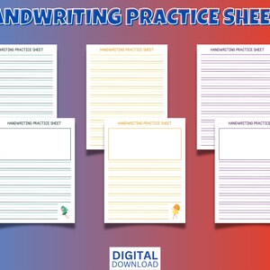 Fairy Themed Primary Handwriting Lines With Story Box Multiple Color ...