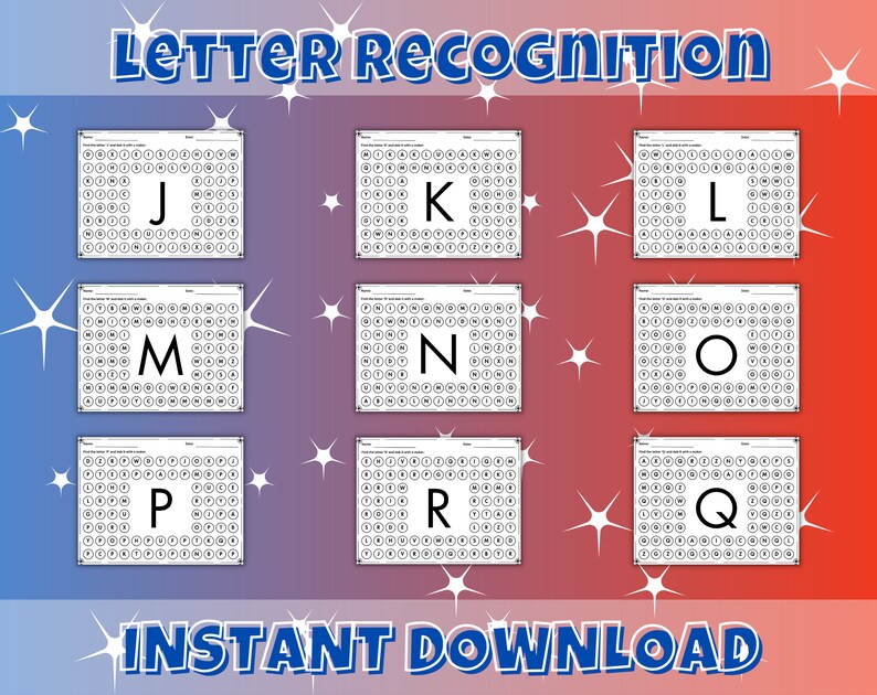 Alphabet Dab It Worksheet for Preschooler Uppercase Letter Recognition ...