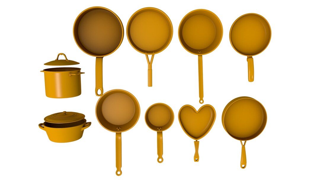 Pan Stl File / Skillet Stl File , Pan Printer ,skillet Printer ...