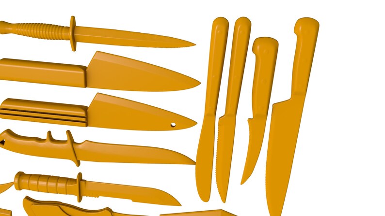 Knife Stl File /steak Knife Stl File Slipper , Boning Knife Printer ...