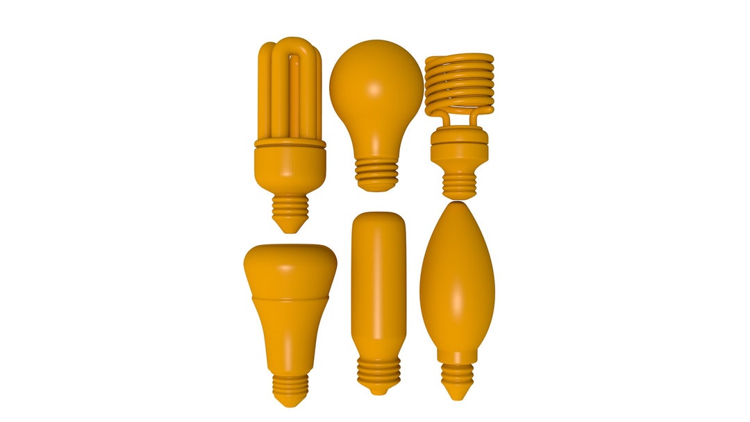 Light Bulb Stl File / Printable Stl Incandescent Light Bulb , LED ...