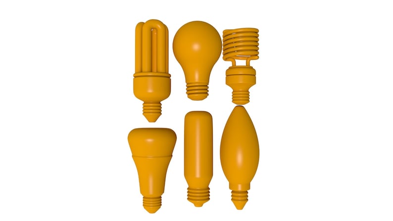 Light Bulb Stl File / Printable Stl Incandescent Light Bulb - Etsy