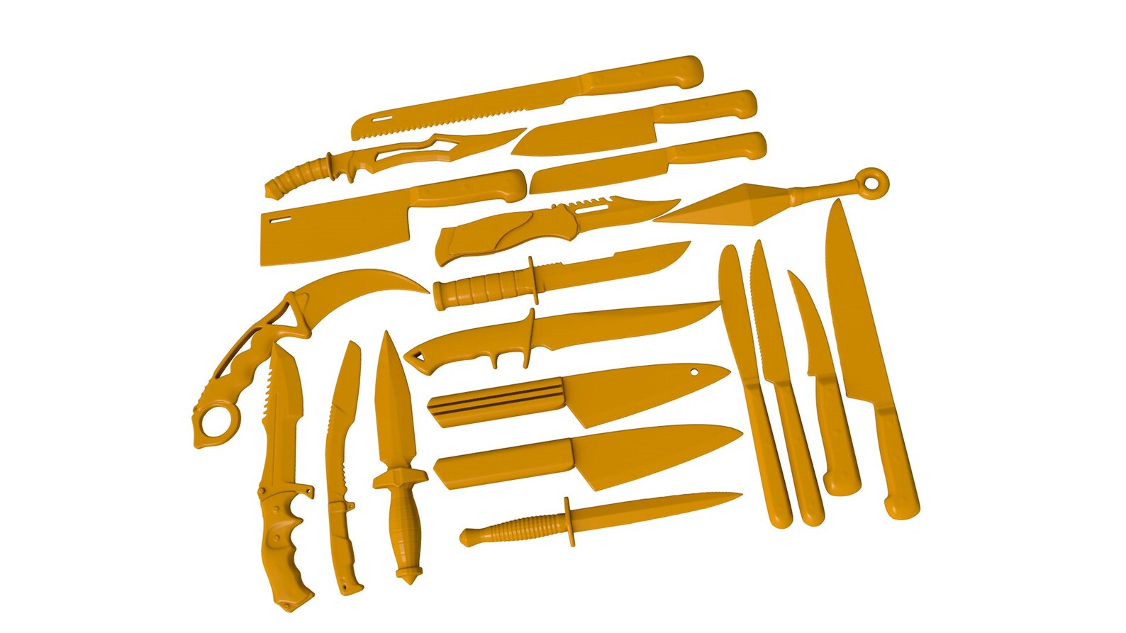 Knife Stl File /steak Knife Stl File Slipper , Boning Knife Printer ...