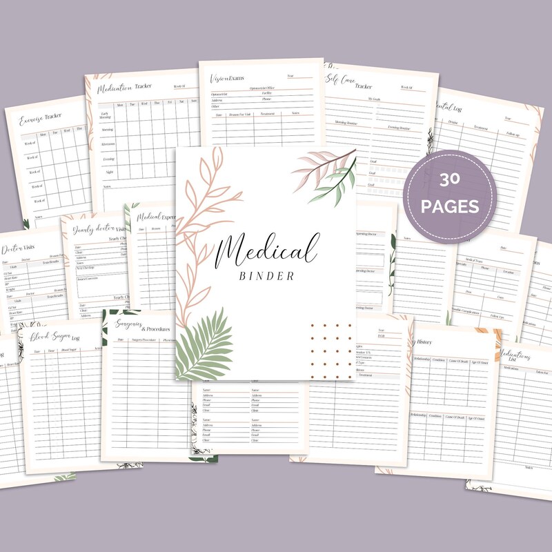 Medical Binder - Etsy