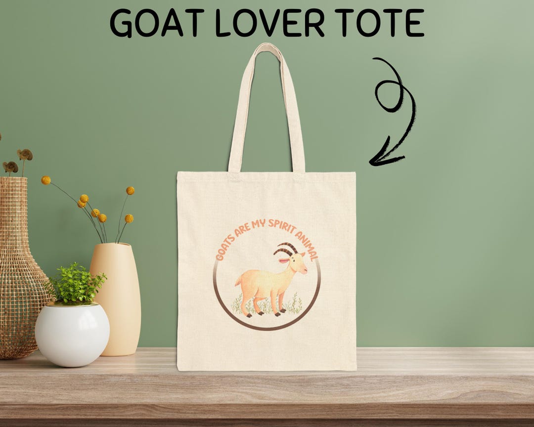 Goat Lover Gift, Tote Bag for Animal Lovers, Goats Inspired Gift, Tote ...