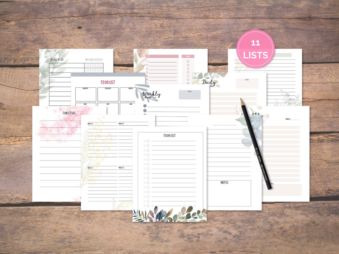 To-do Lists, Lists for Busy People, Weekly to Do Lists for Moms, Daily ...