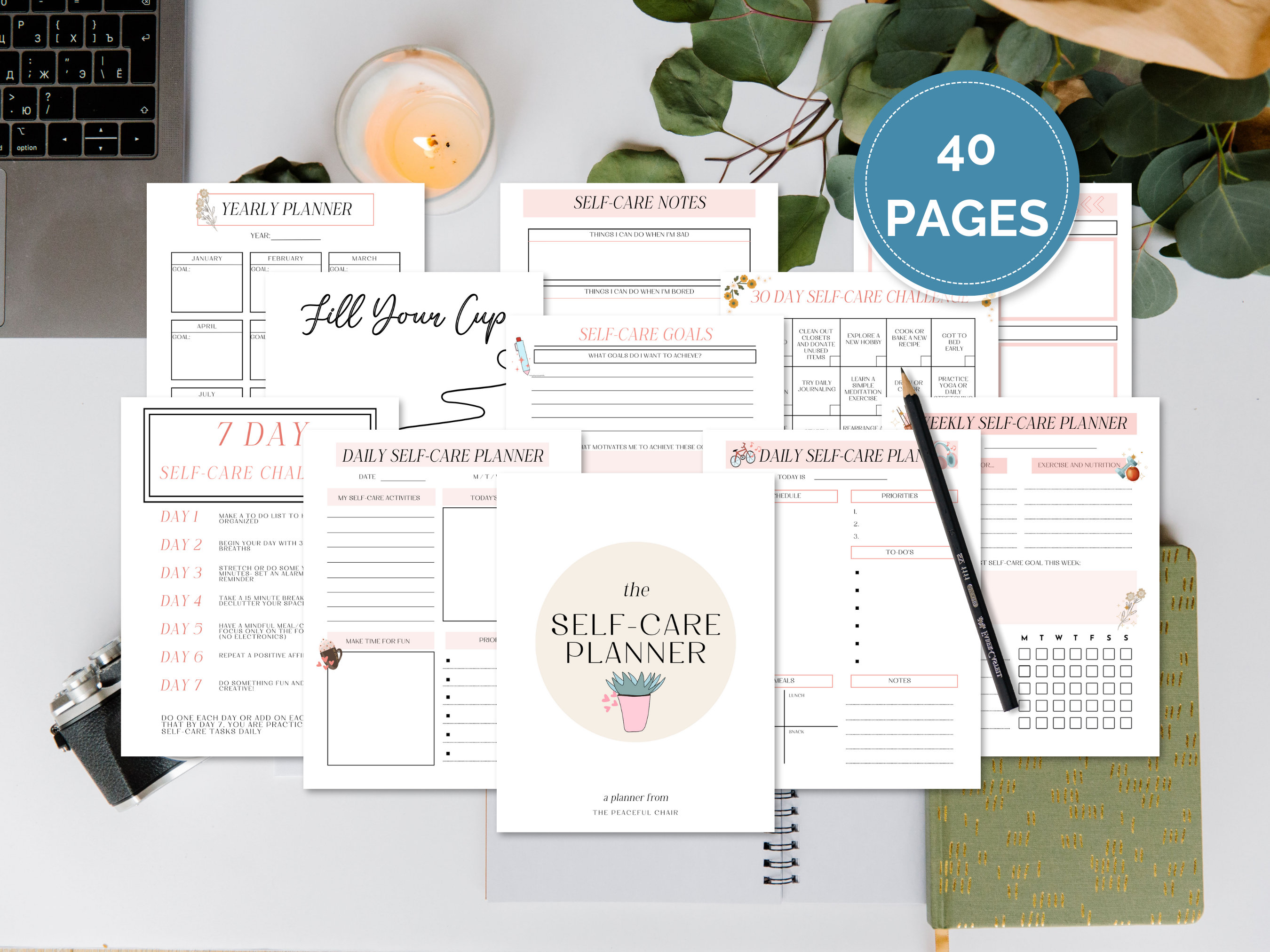 Self-care Planner for Busy People, Self Love Checklist, Self-care ...
