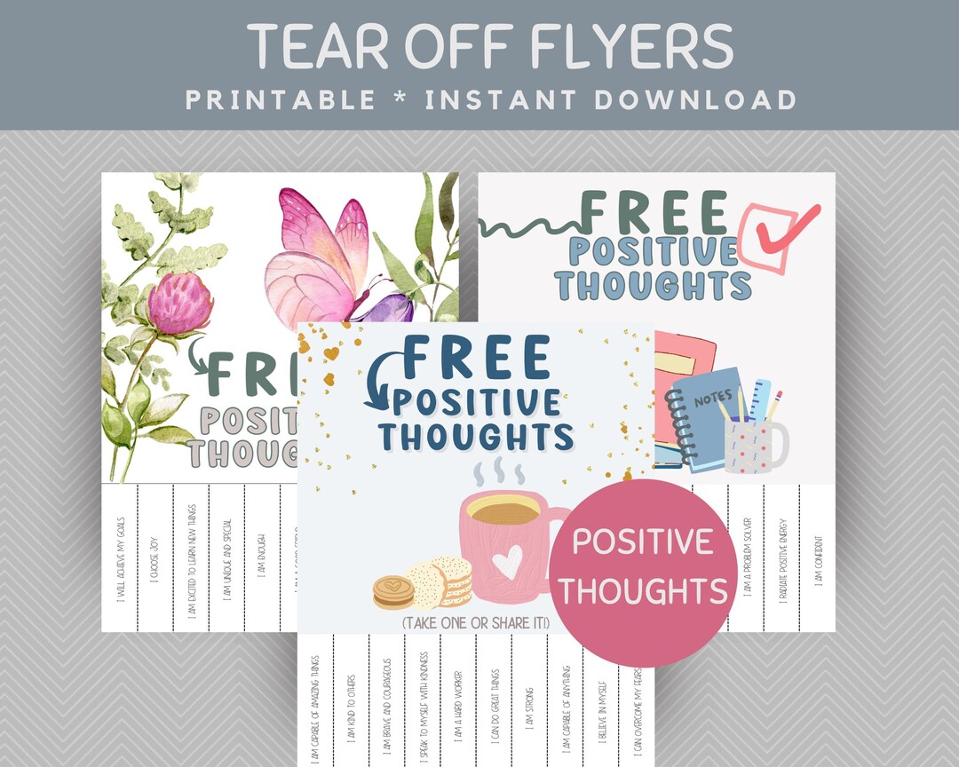 Tear off Flyer, Affirmation Posters, School Counseling Office, Therapy ...