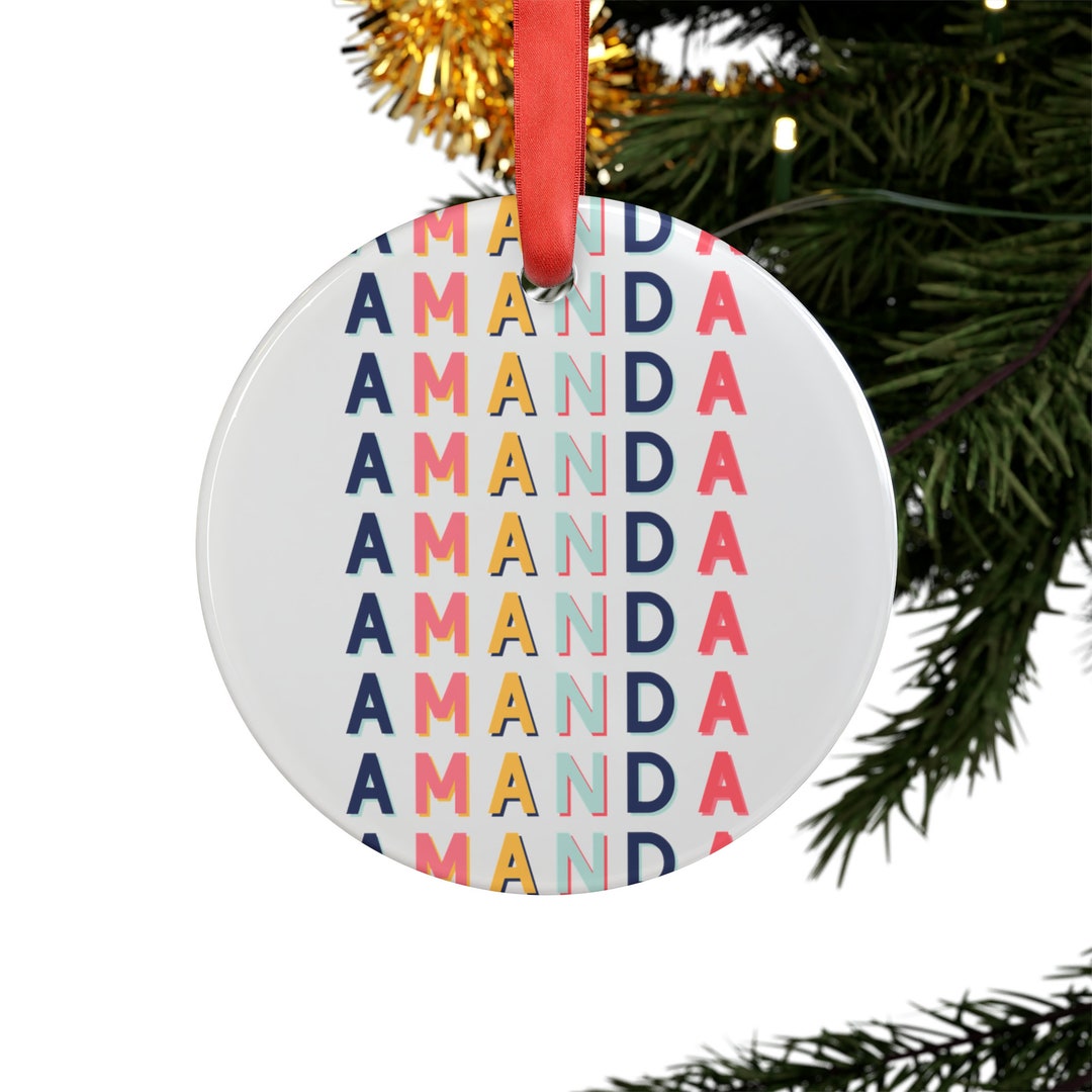 Personalized Repeating Name Christmas Ornament for Kids - Etsy