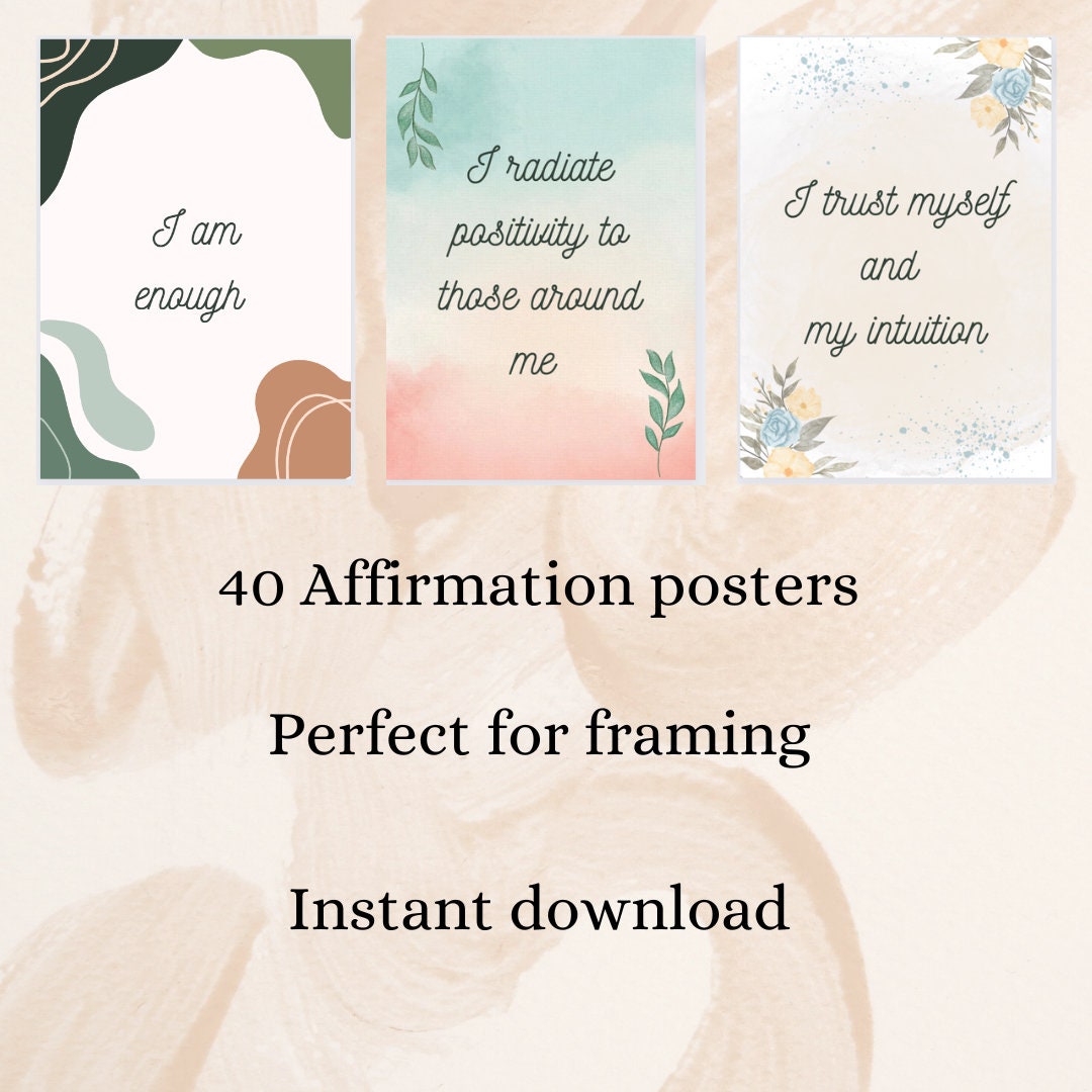 Affirmations, Printables, Positive Quote, Anxiety, Self Esteem, Self ...