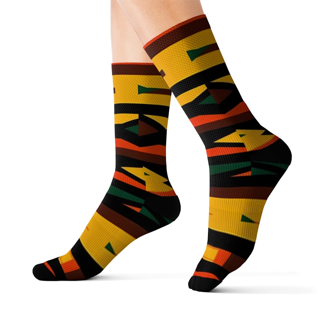 Kente Sublimation Socks - Etsy