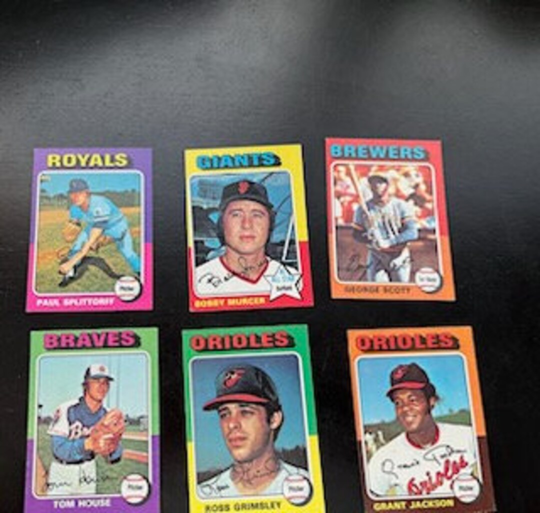 1975 Mini Baseball Cards Lot (30 Cards) Including These Show All Vg to ...