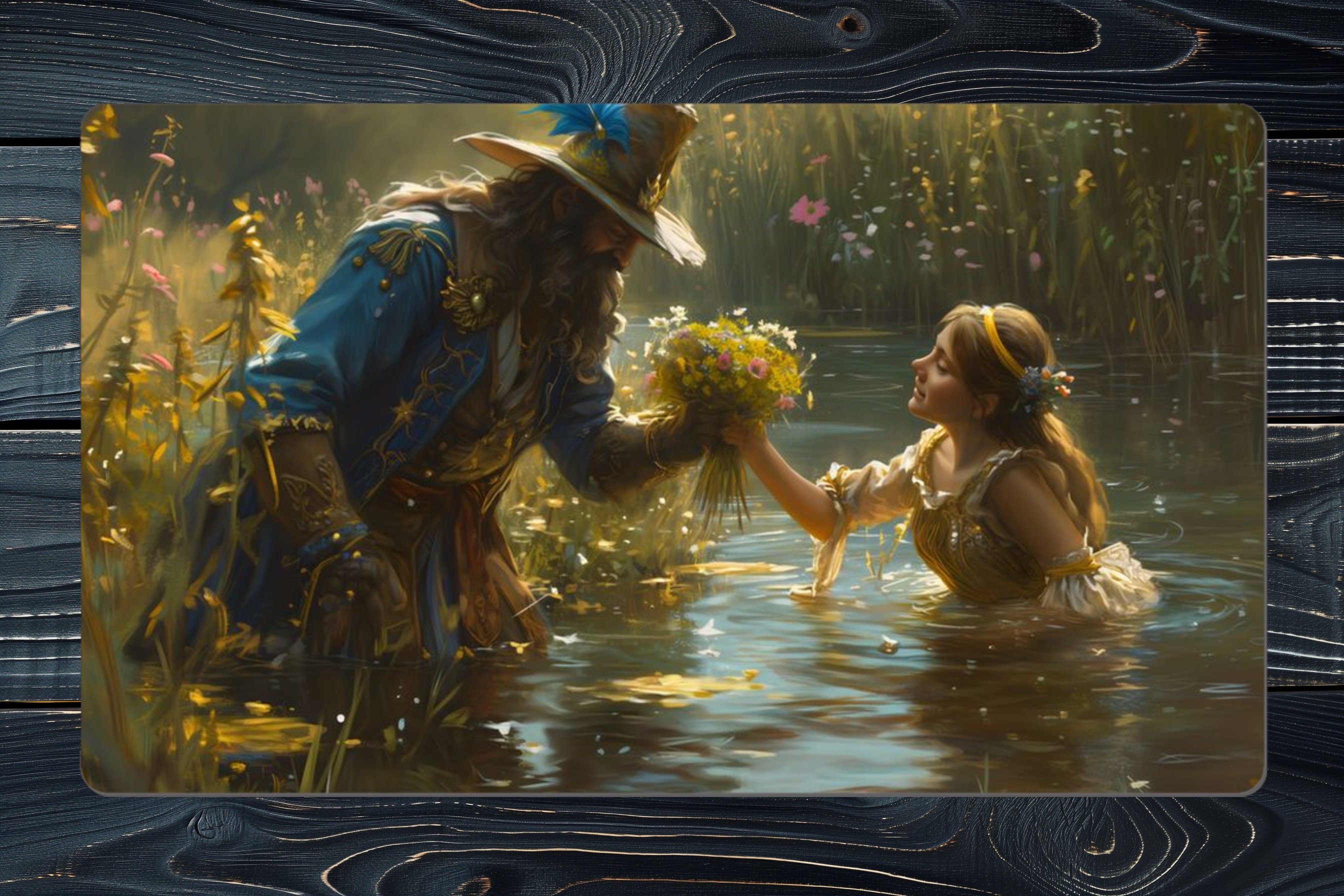 Tom Bombadil and Goldberry Flowers Playmat | Desk Mat | Mousepad | for ...