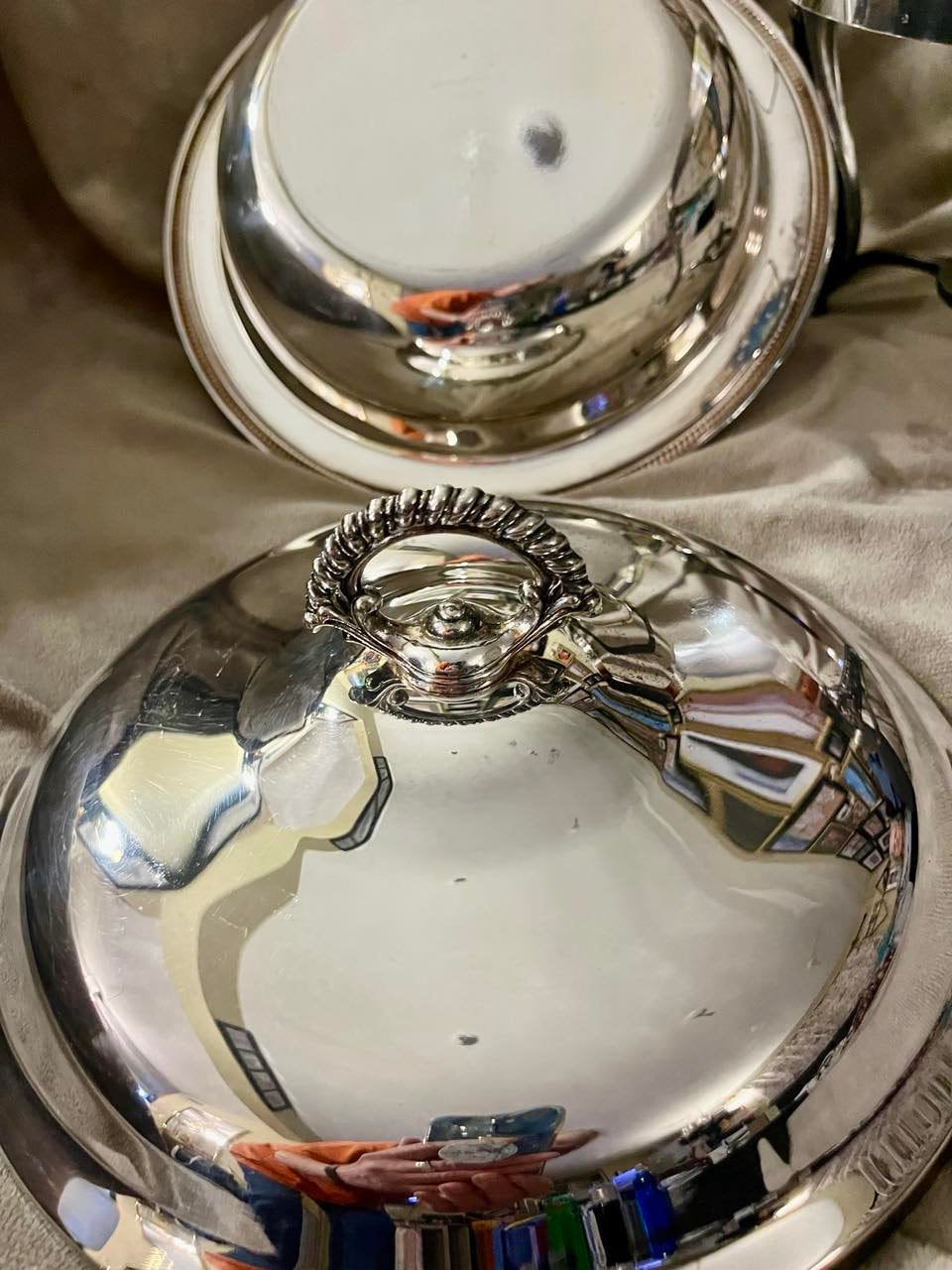 Vintage Silver Plate Chafing Dish With Stand and Oil Burner, Dish With ...