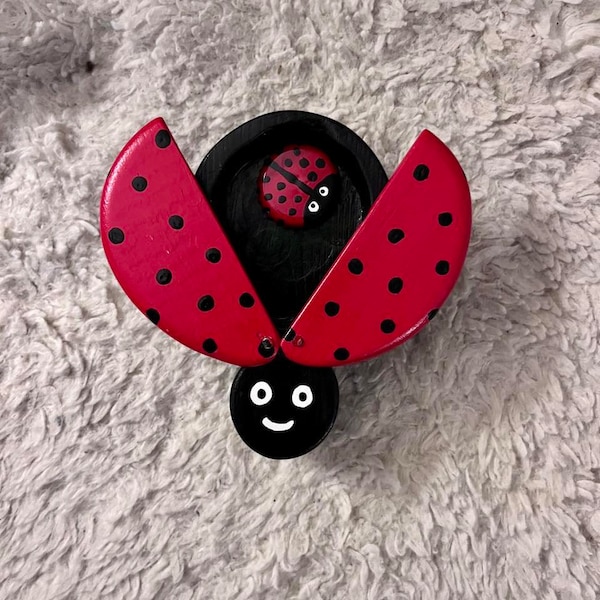 Ladybug Trinket Box - Etsy
