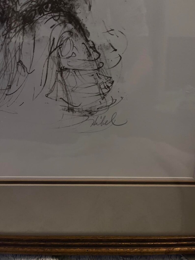 RARE Vintage Edna Hibel Original Valerie and Children Artist Made Lithograph Signed and Numbered ...