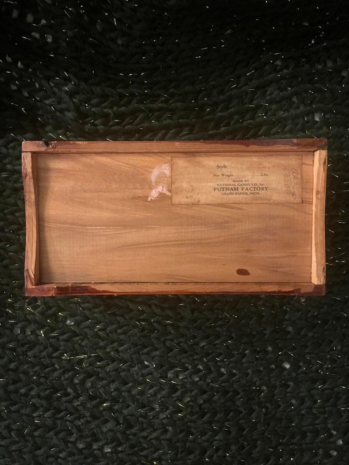 Vintage 1950s Cedar Candy Box, National Candy Company - Etsy