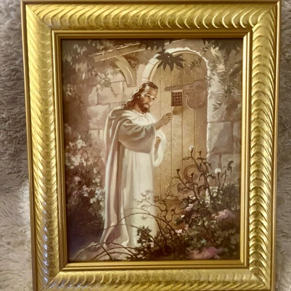 Warner Sallman Jesus at the Door - Etsy