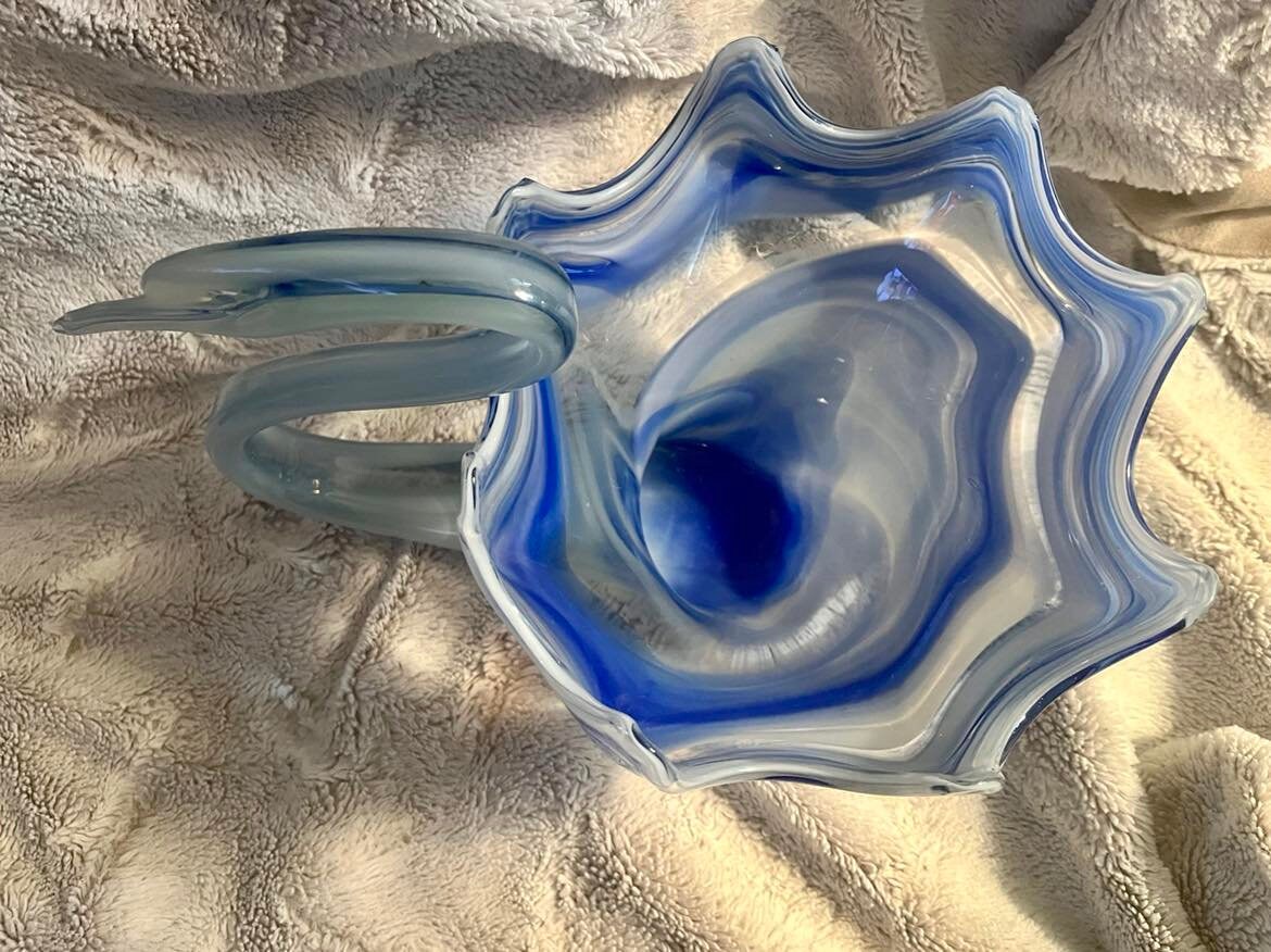 Vintage 1960s Sooner Glass Swan Bowl - Etsy